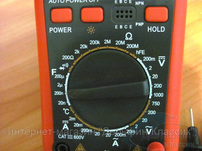 Купить Цифровой мультиметр тестер VC-61A + термопара, цена 420 грн ...