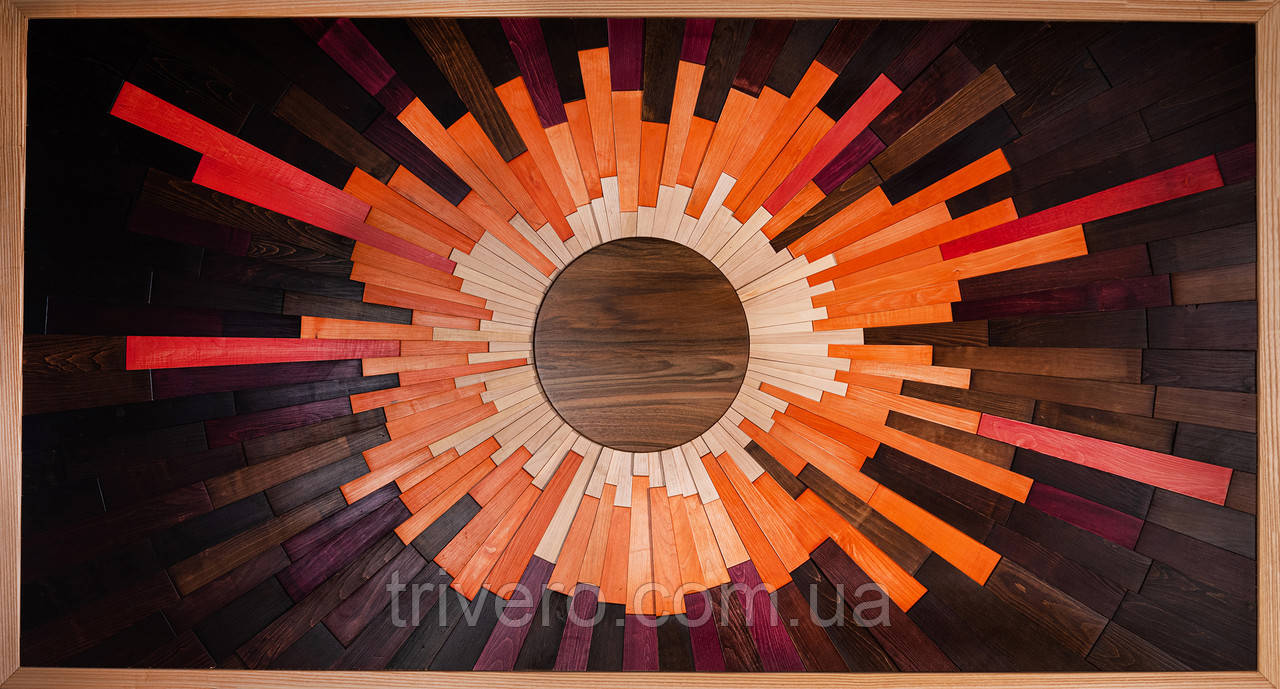 Купити Дизайнерські панно з дерева Сонце ціна 33000 ₴ Prom Ua Id 850571356