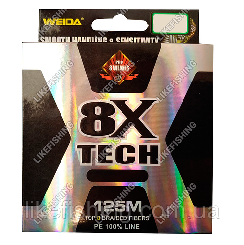 Шнур рибальський 0.12 мм 125 метрів Weida 8X Tech (ID#796128204), ціна: 284 ₴, купити на Prom.ua