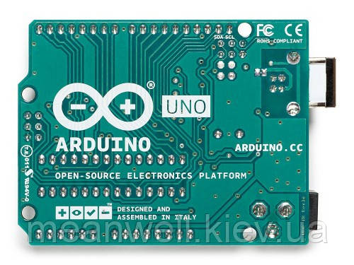 Arduino Uno Rev3 A000066, плата микроконтроллера Ардуино на базе ...
