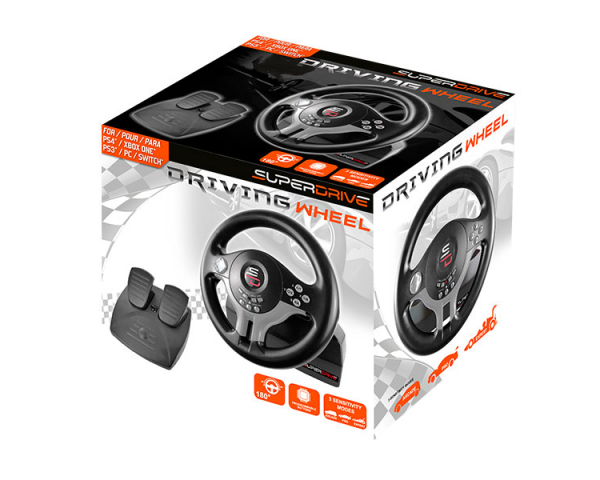 Руль Superdrive Universal Racing Wheel с педалями (PS4, Subsonic), цена ...