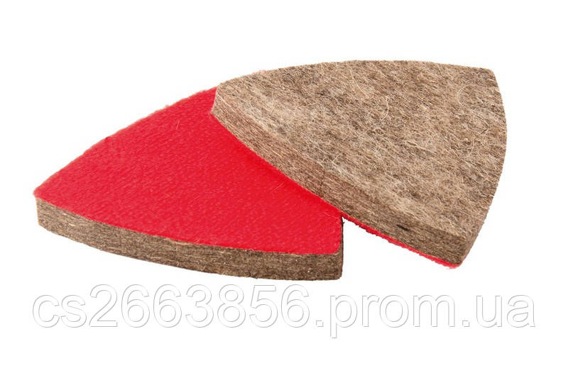 Насадка кругла повстяна грубошерста на липучці для реноватора 75 мм, 10 ...