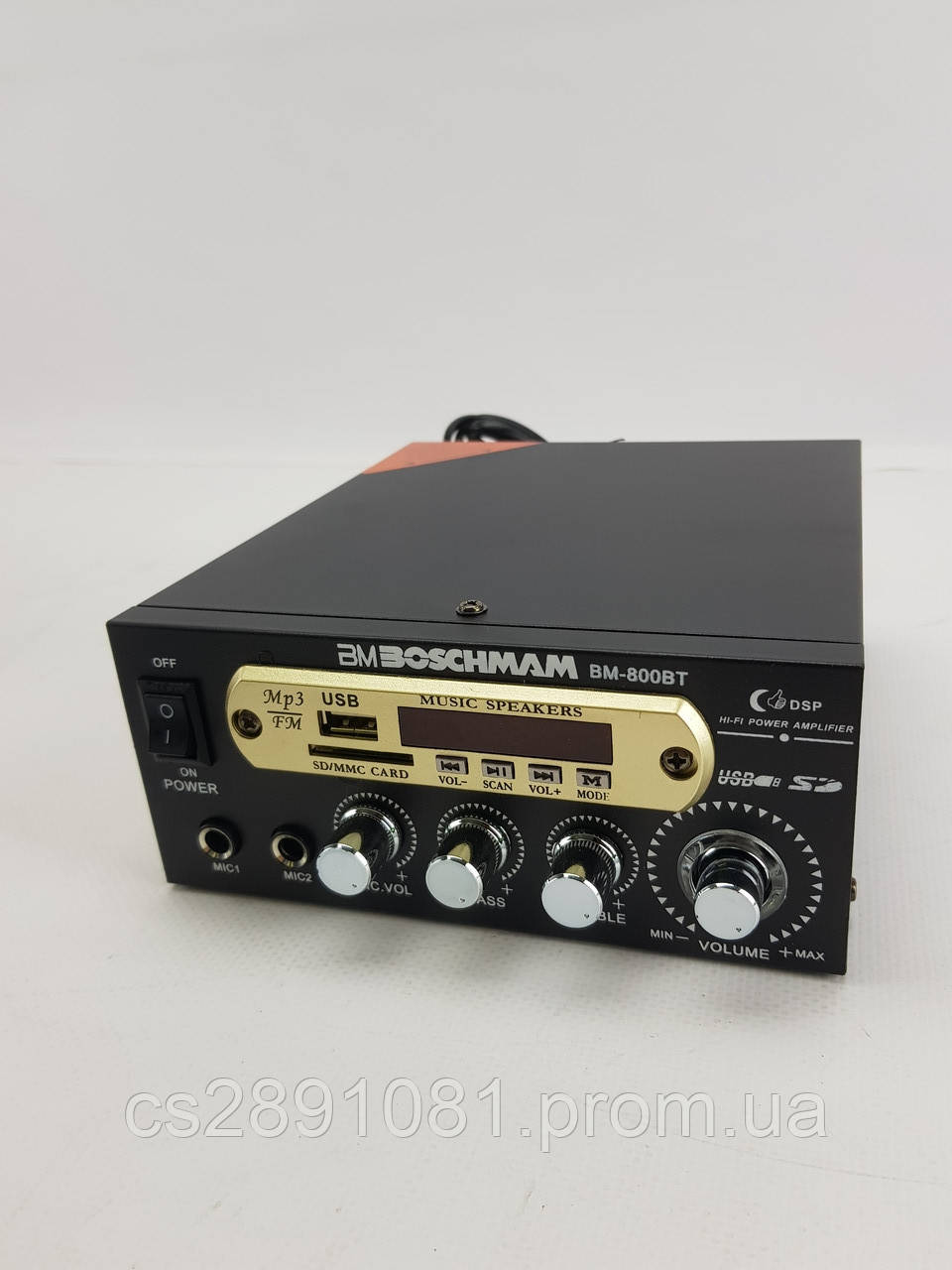 Универсальный Усилитель с Блютуз 2х Канальный BM AUDIO BM-800BT USB ...