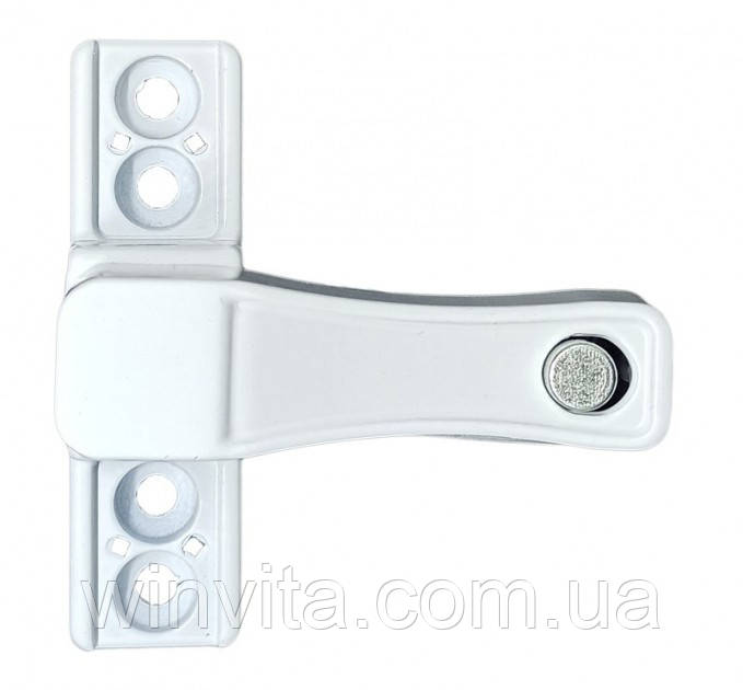 Замок безопасности для пластиковых окон и дверей c кнопкой белый Akpen ...