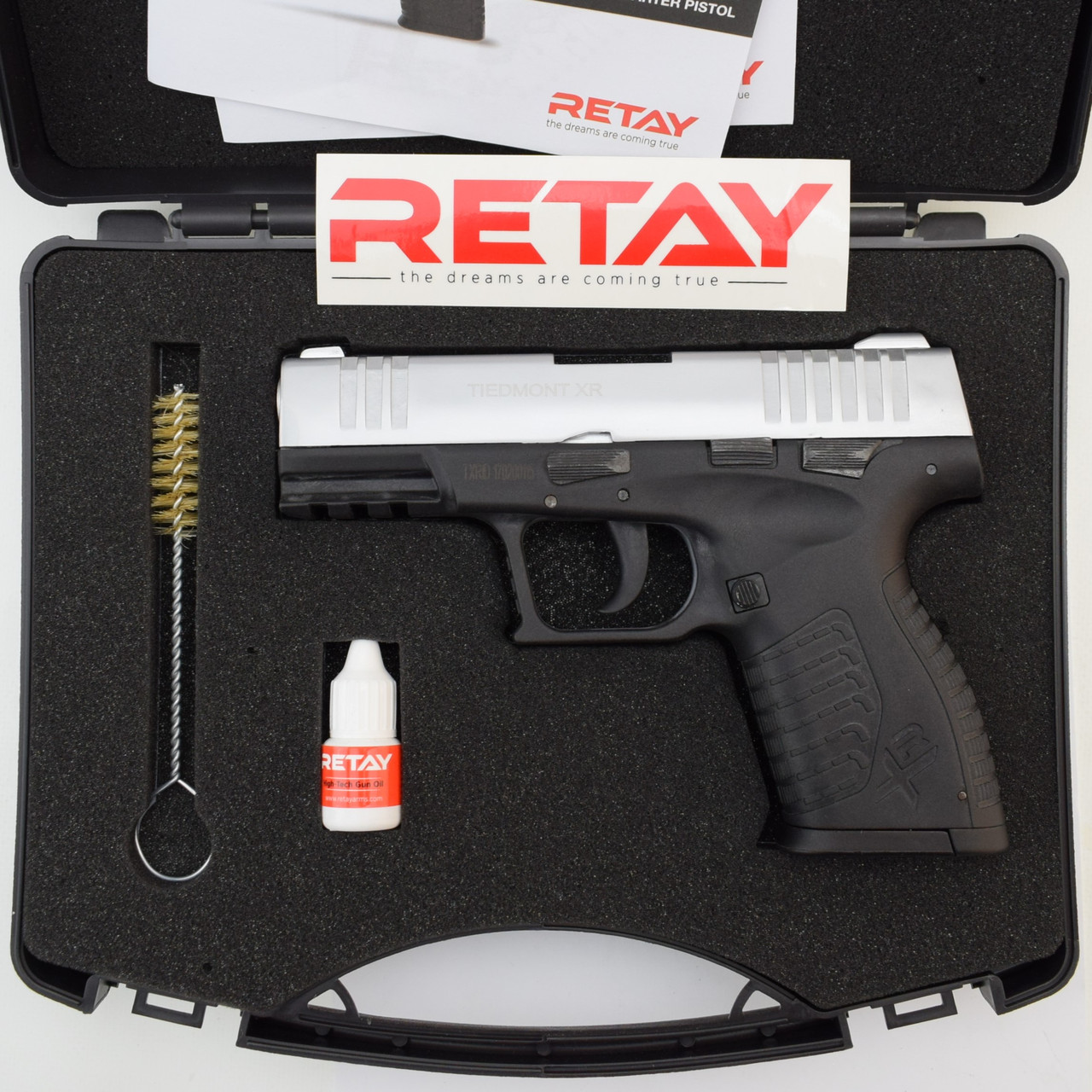 Купити Пістолет стартовий Retay XR, 9мм. Колір - Chrome, ціна 2440 грн ...