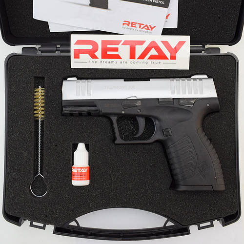 Купити Пістолет стартовий Retay XR, 9мм. Колір - Chrome, ціна 2440 грн ...