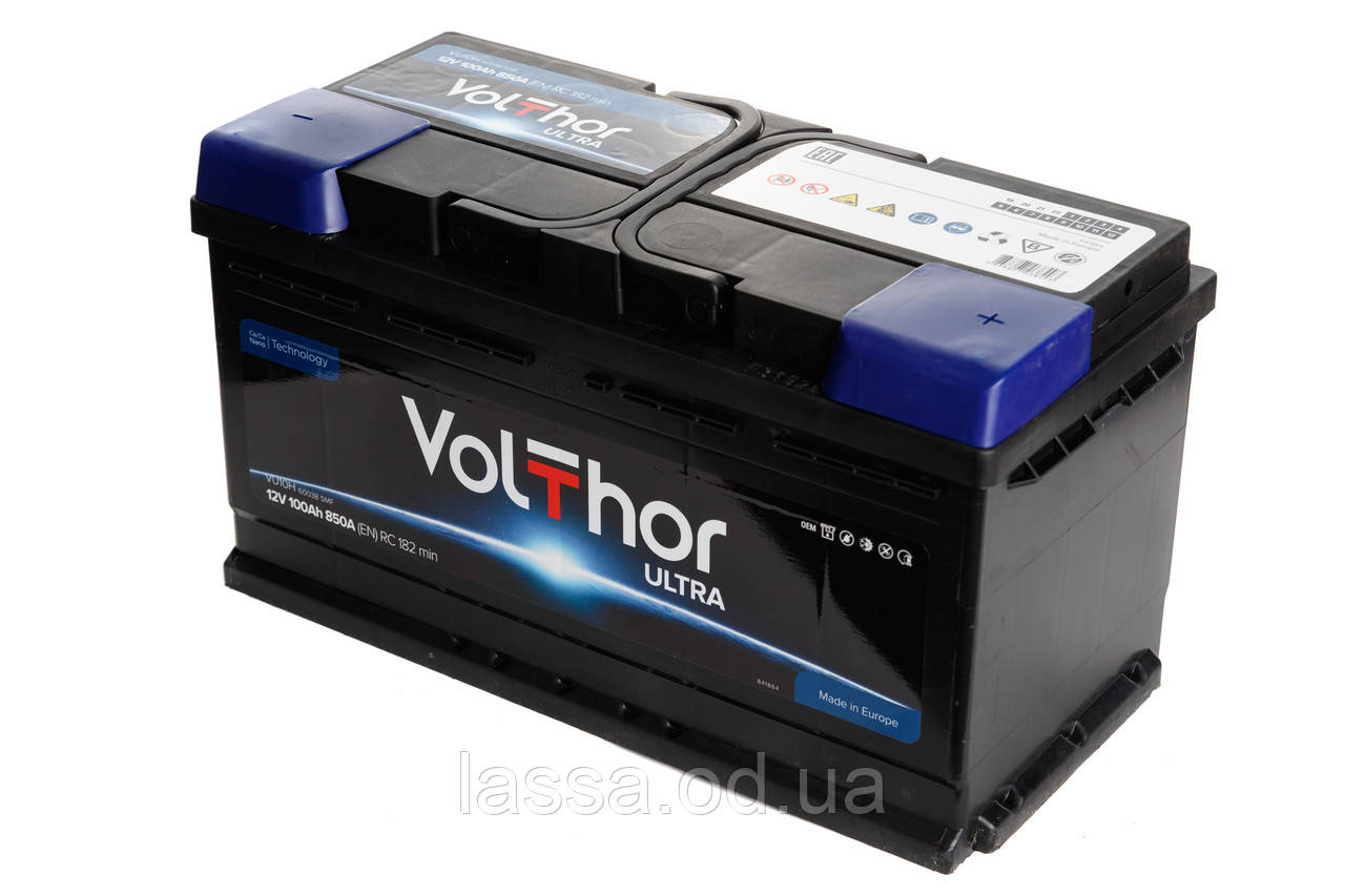 Акумулятор Volthor Ultra 6СТ-100-АЗ (0) Правий Плюс — Купити Недорого ...