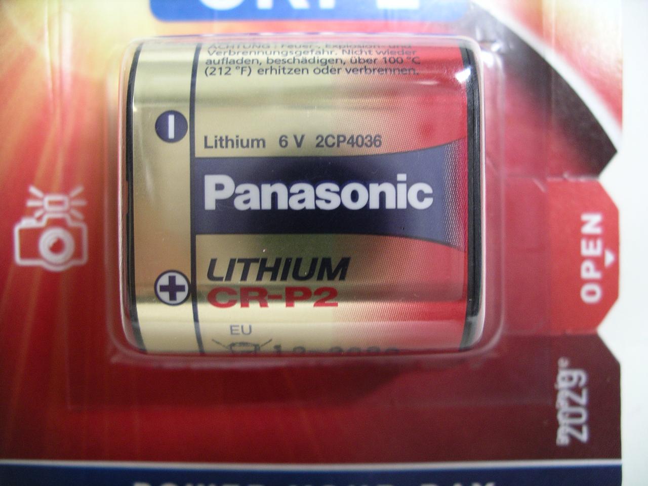 Батарейка Panasonic CR-P2 Lithium 6V (ID#834306992), цена: 282 ...