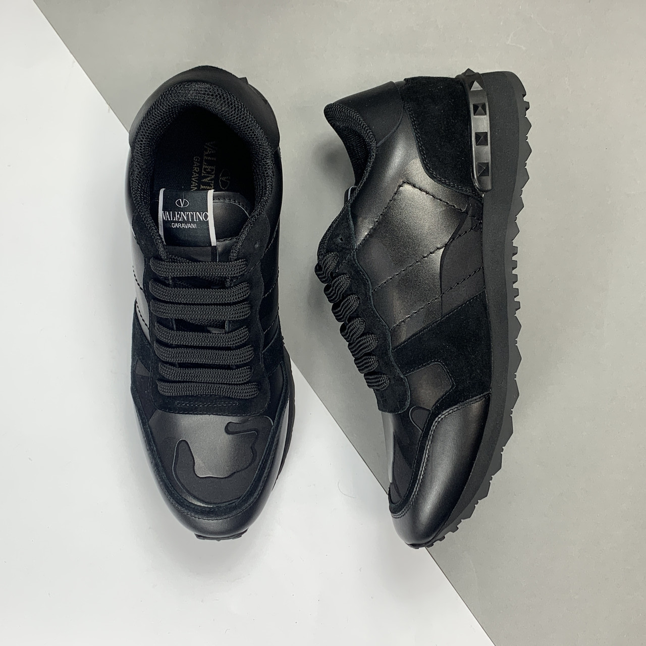 Кроссовки мужские Valentino Rockrunner Noir (Валентино) — купить в ...
