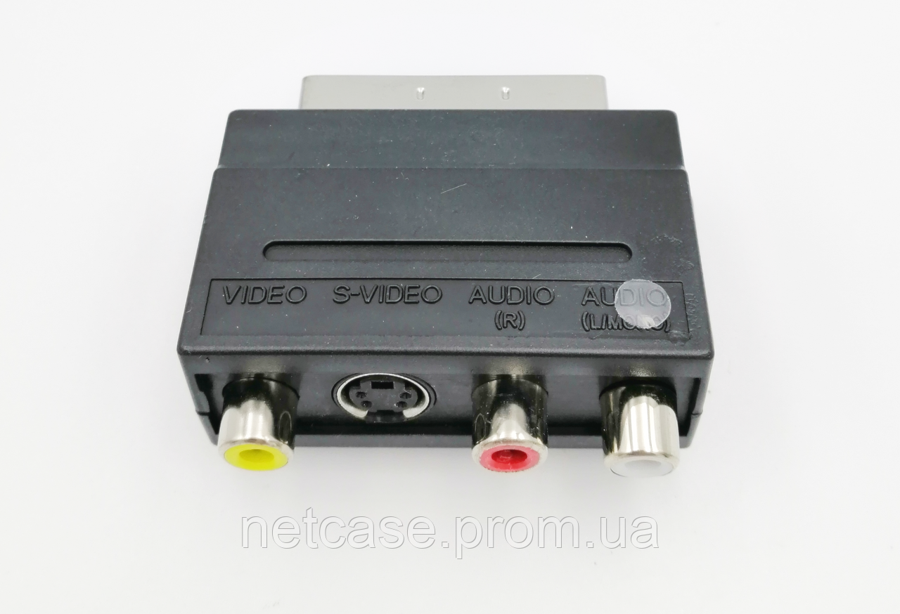 Адаптер SCART RCA S-Video (двусторонний) Переходник Рца С-видео ...