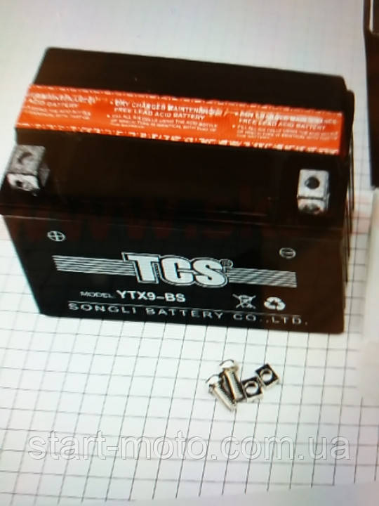 Аккумулятор 12V 9Ah Кислотный Mod:YTX9-BS (L150*W87H105mm) TCS 2020 ...