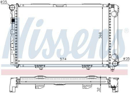Купить Радиатор MERCEDES BENZ-BENZ 190, цена 4237 ₴ — Prom.ua (ID ...