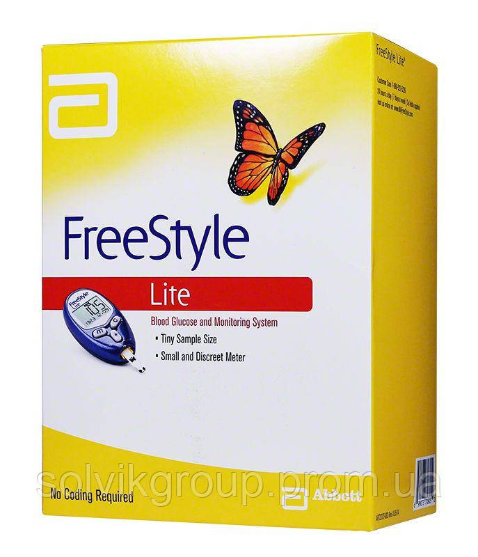 Глюкометр FreeStyle Lite Система Мониторинга Глюкозы в Крови (1 ...