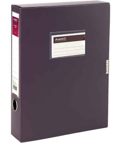 Папка-коробка на липучке Axent 1760-11-A, А4, 60 мм, сливовая (ID#1340687496), цена: 181.30 ...