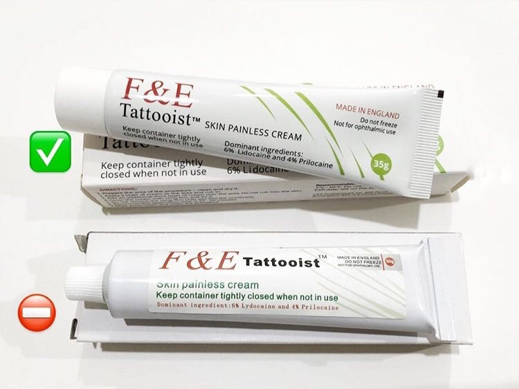 425 ₴ Обезболивающий Крем анестетик Tattooist F&E 35гр. (Татуист ...