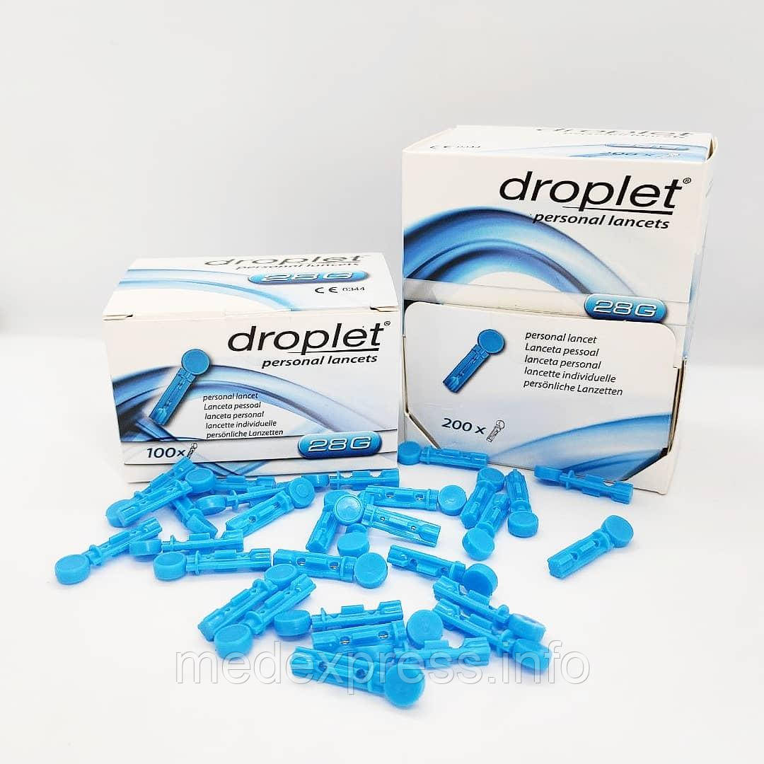 Купить Ланцет (скарификатор) для прокола пальца Droplet 28 G (0.36 мм ...