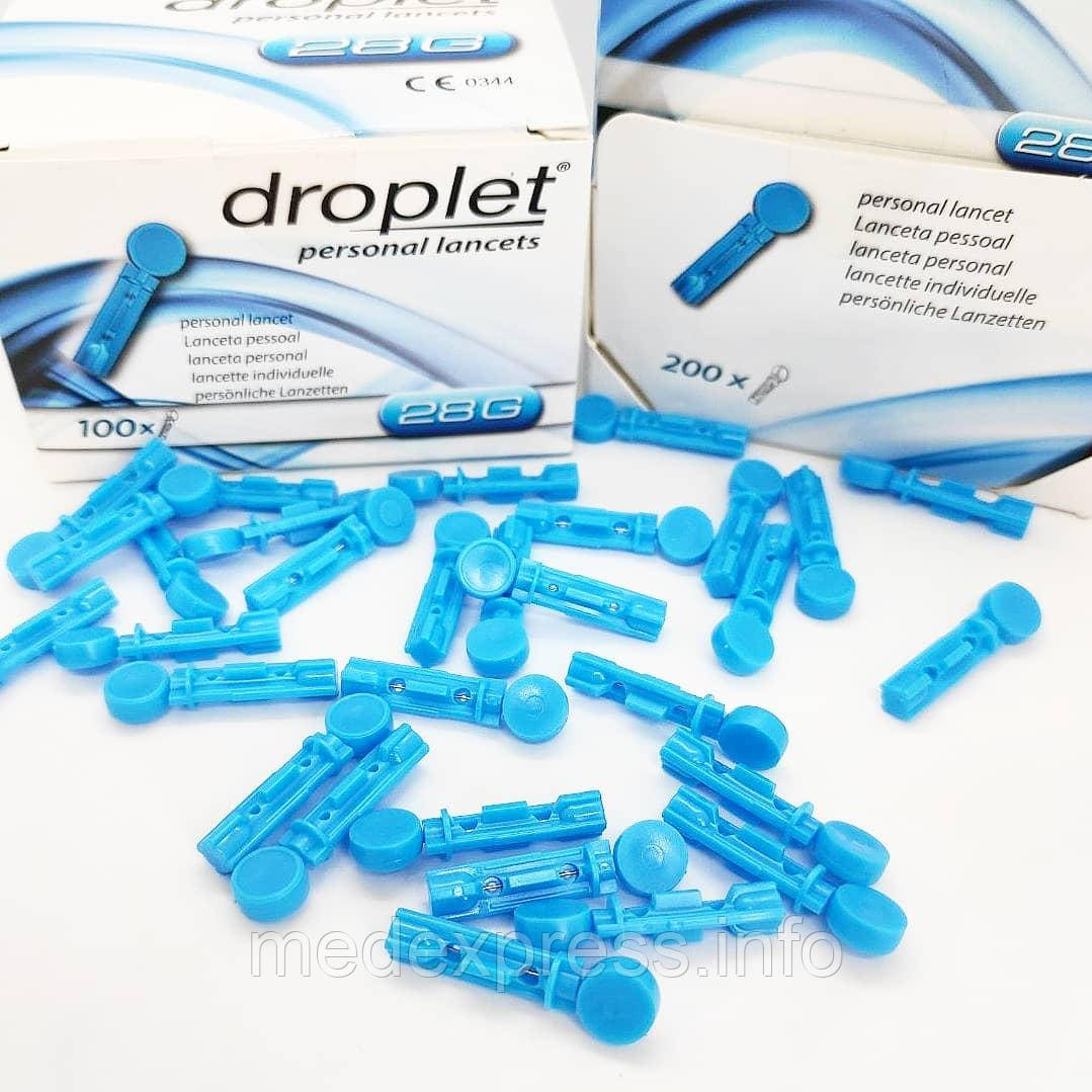 Купить Ланцет (скарификатор) для прокола пальца Droplet 28 G (0.36 мм ...
