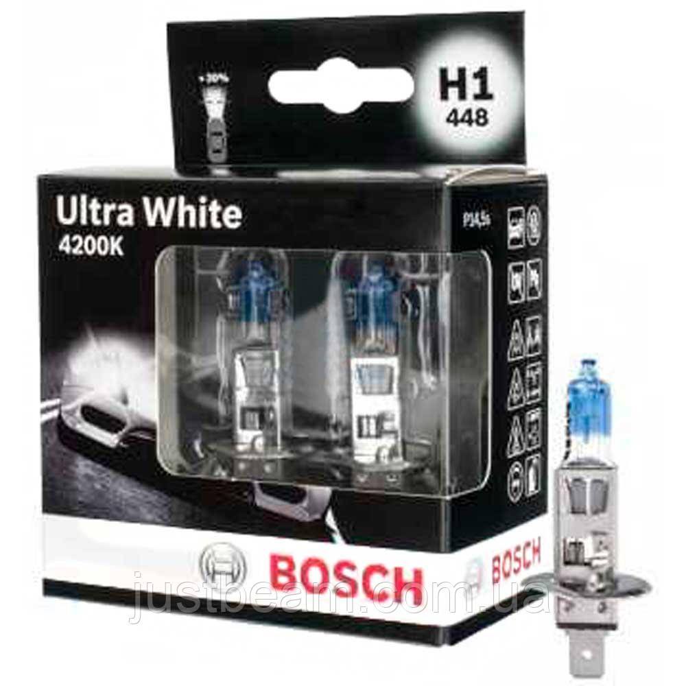 Галогенная лампа Bosch Ultra White H1 55W 12V P14.5S (1987301180) (ID ...