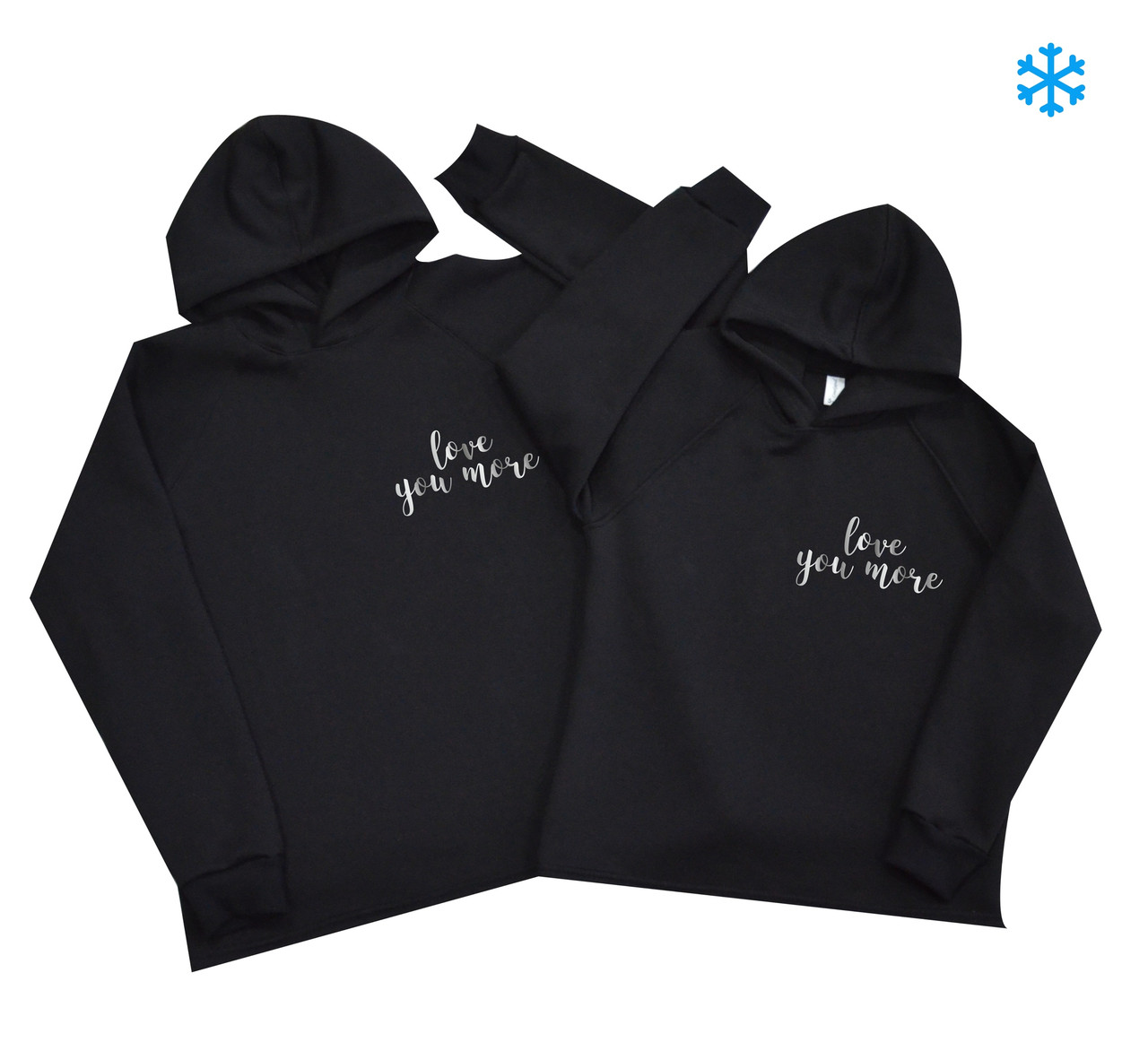 Худи на Флисе для Влюбленной Пары "love You More" Family Look — Купить ...