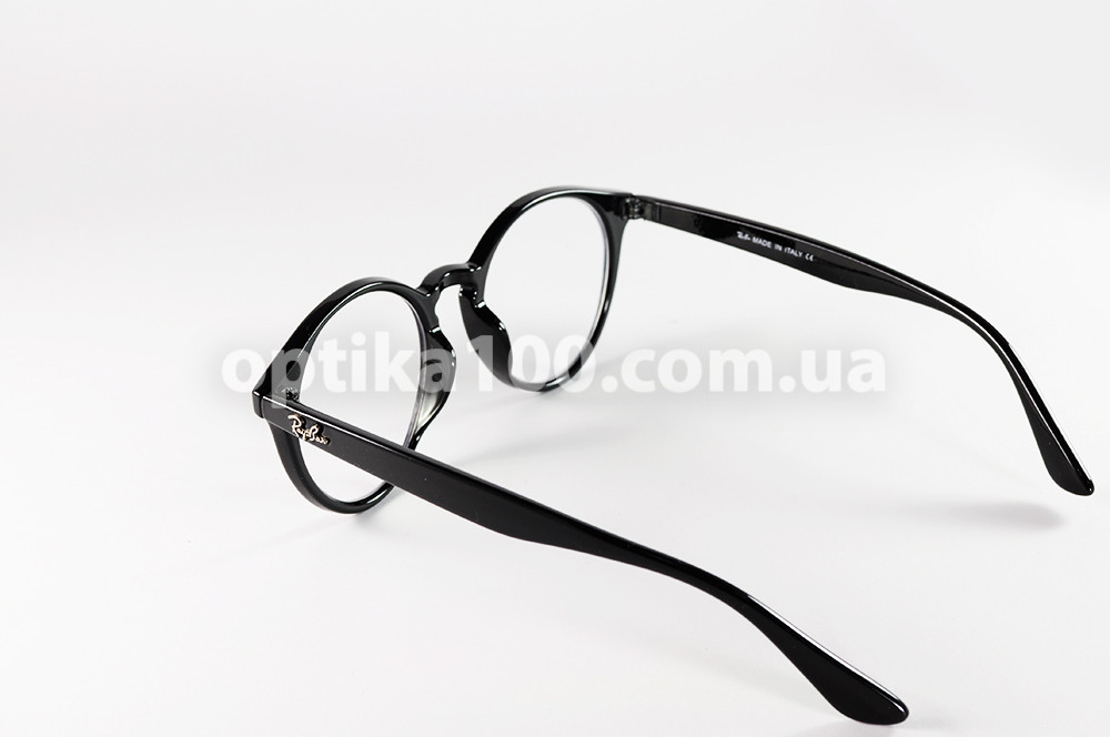 Круглые чёрные матовые очки для зрения в стиле Ray-Ban. Корейские линзы ...