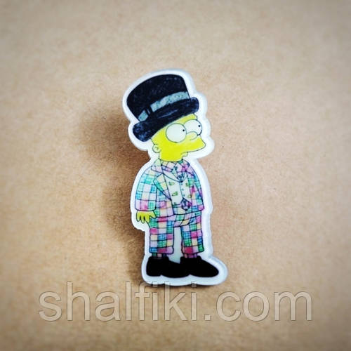 Купити "Барт Сімпсон диско (Сімпсони)" брошка акрилова, ціна 39 ...