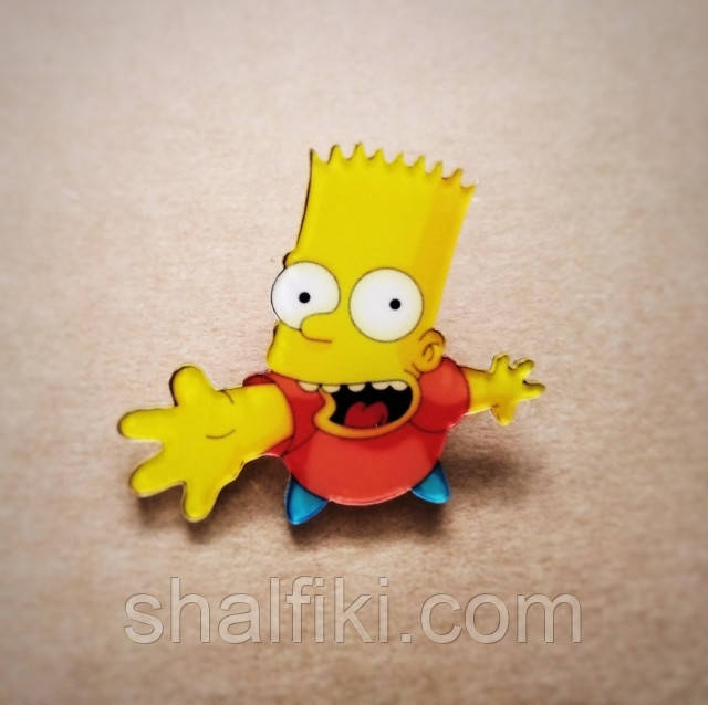 "Барт Сімпсон (Сімпсони)" брошка акрилова, ціна 39 грн — Prom.ua (ID ...