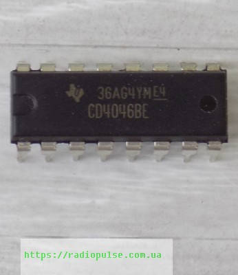Мікросхема CD4046BE , DIP (ID#1342593418), ціна: 15.40 ₴, купити на Prom.ua