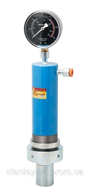 Цилиндр гидравлический для пресса с манометром 20т (ход штока-145мм ...