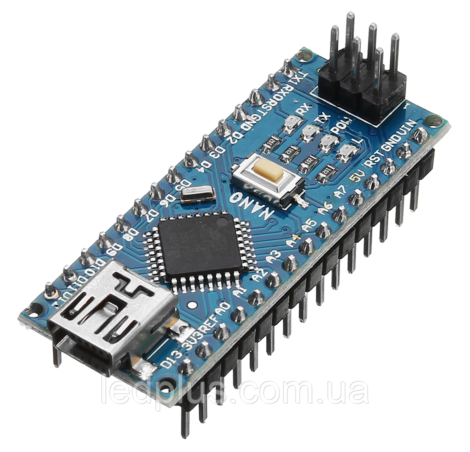 Плата Arduino Nano Atmega328p V3 0 Ch340 с распаянными коннекторами