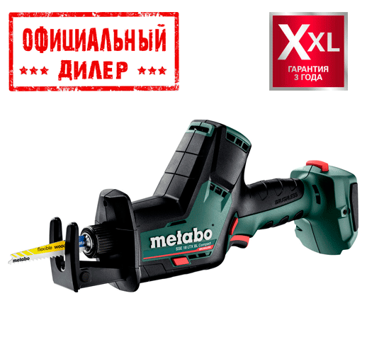 Аккумуляторная сабельная пила Metabo SSE 18 LTX BL Compact (Без АКБ и ...