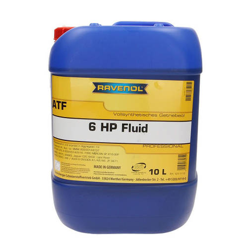 Ravenol ATF 6HP Fluid 10л (1211112-010) Синтетическое трансмиссионное ...