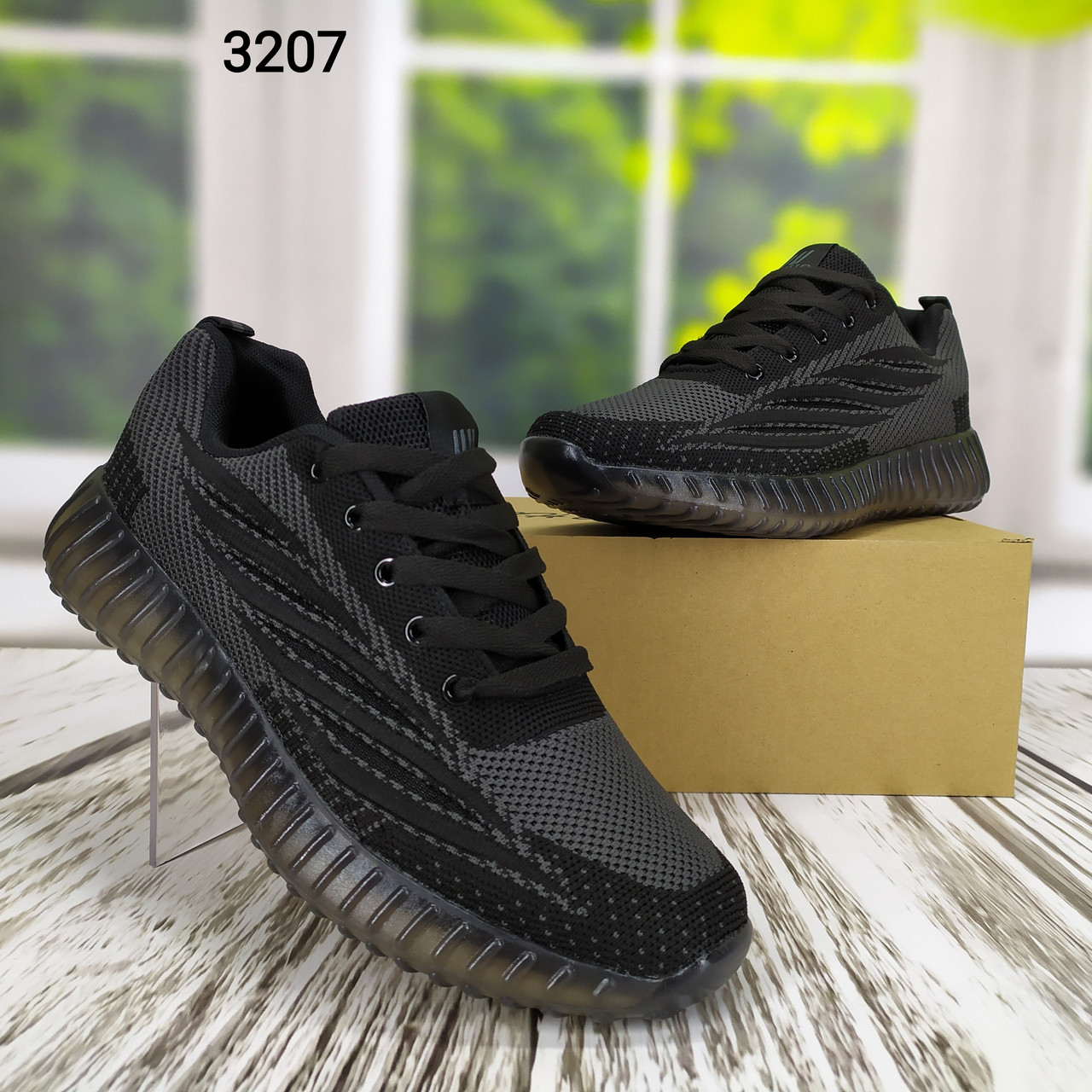 Мужские Кроссовки Сетка Черные на Силиконовой Подошве — Купить Недорого ...