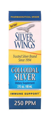 Коллоидное серебро суперконцентрат 500 ppm (США) SILVER WINGS Colloidal ...