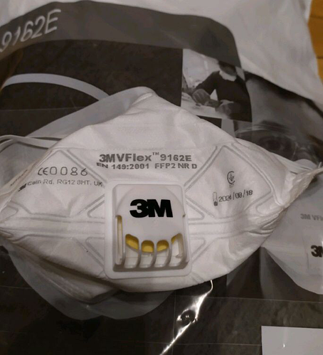 Маска 3М Респиратор ФФП2 NR D 3M VFlex 9162 V / E с клапаном, оригинал - медицинская защитная ...