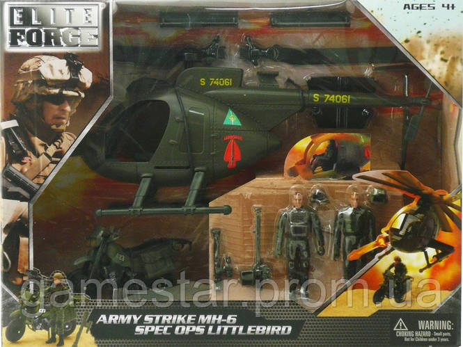 Рухомі фігурки Elite Force Army Strike MH6 Spec Ops Little Bird Action ...