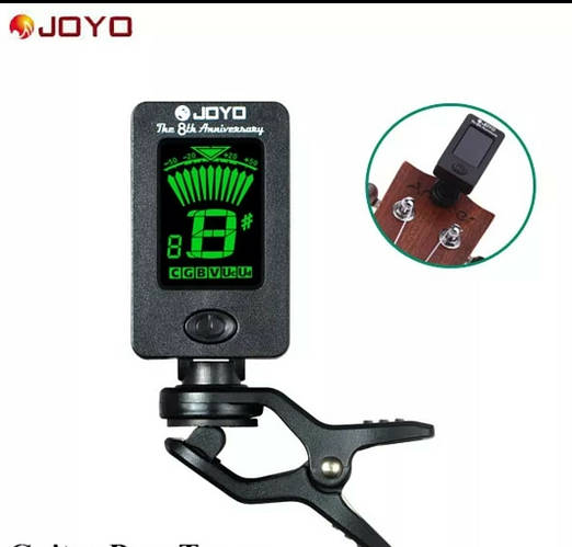 Тюнер- клипса для настройки гитары Joyo. Хроматический гитарный тюнер ...
