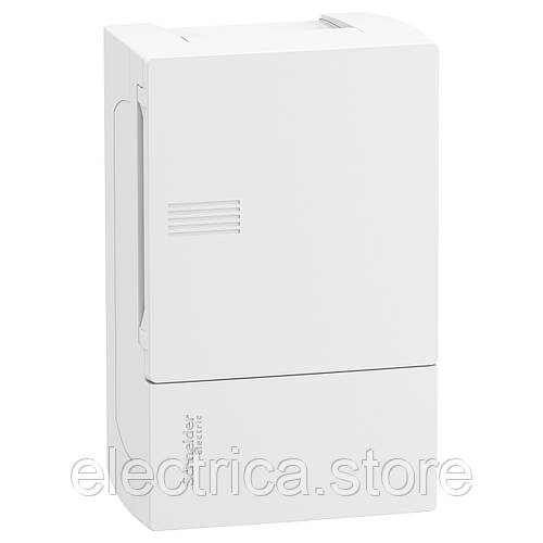 Купить Щит Resi9 MP 4 модуля навесной белые двери Schneider Electric ...