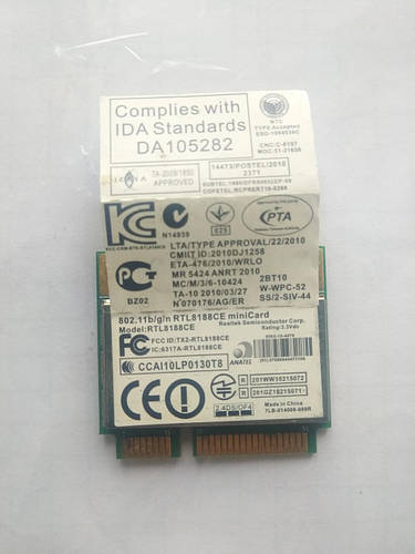 Wi-Fi адаптер модуль Realtek rtl8188ce 150Mbit 802.11b/g/n mPCI-E (ID ...
