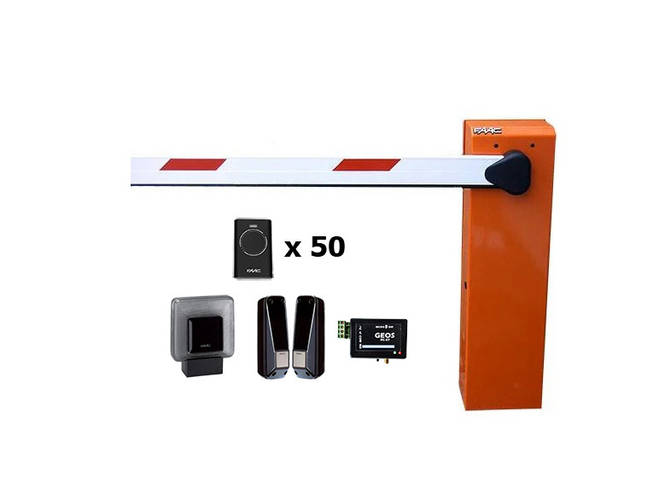 Автоматический шлагбаум FAAC 615 STD WINTER -40°C, стрела прямоугольная 4.8 м Фотоэлементы ...