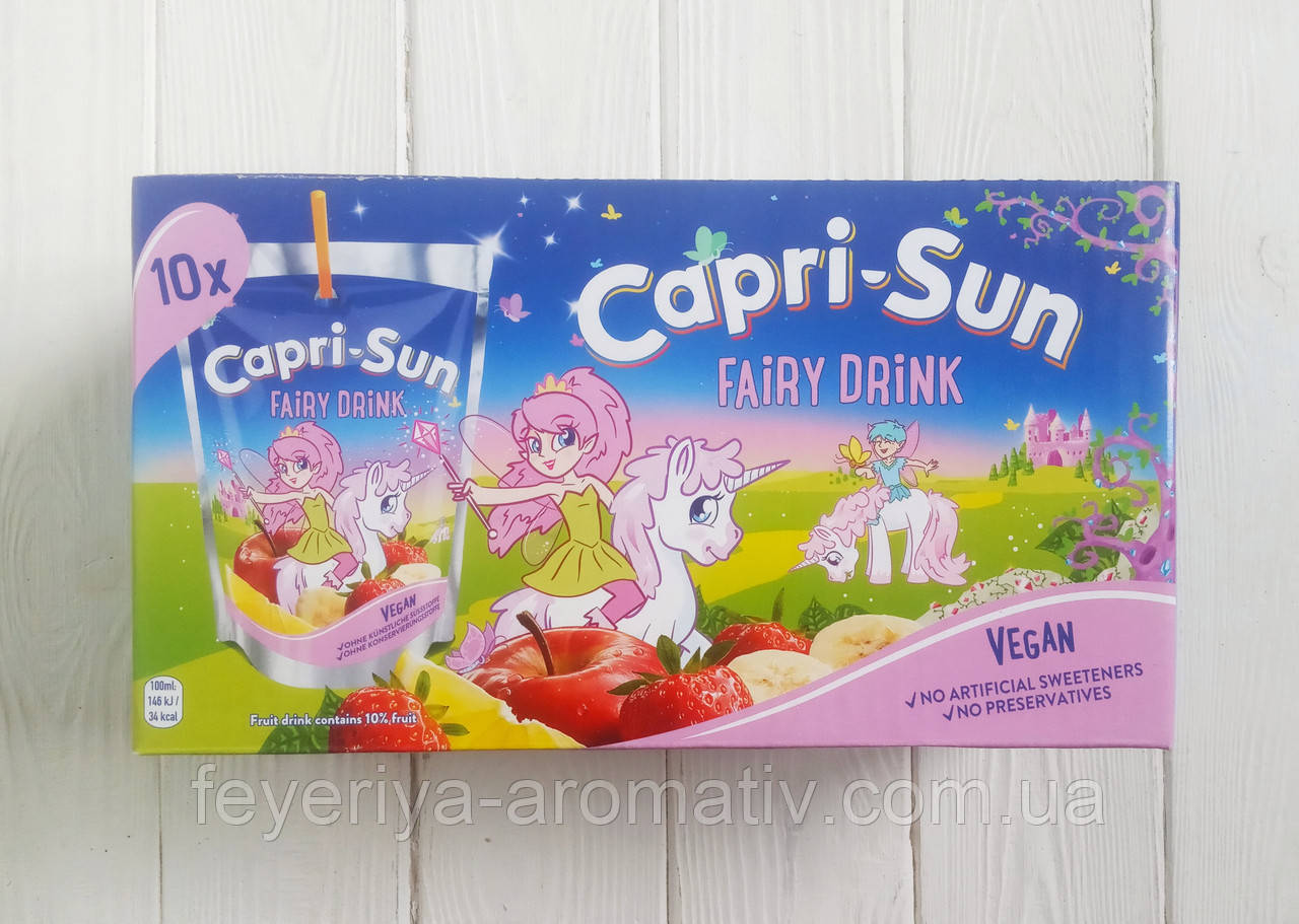 Купить Сок с трубочкой Capri-Sun Fairy Drink (коробка 10шт*200ml ...