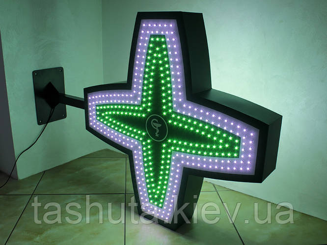 Купить Аптечный крест светодиодный с динамикой, 800х800мм (Вид ...