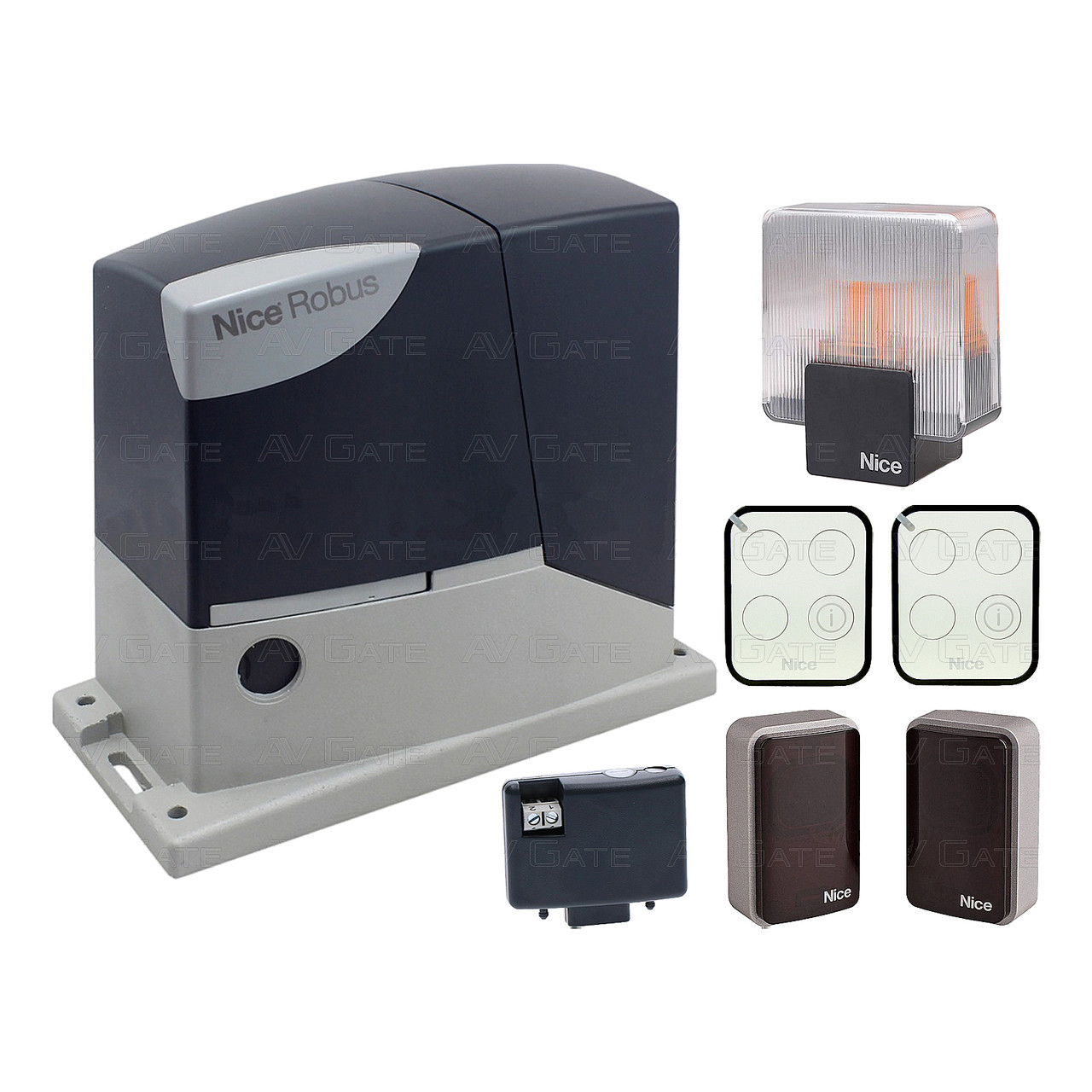 Комплект автоматики RB400BDKCE Nice для відкатних воріт (ширина до 8 м): продаж, ціна у Дніпрі ...