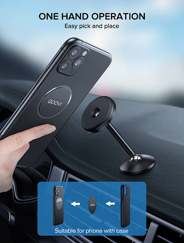 Магнитный держатель для телефона в машину 360 Floveme F14 Черный, цена ...