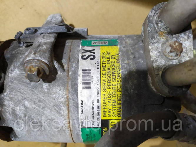 Компрессор кондиционера Opel Zafira А 2.2 DTR Опель Зафира А 24464152 ...