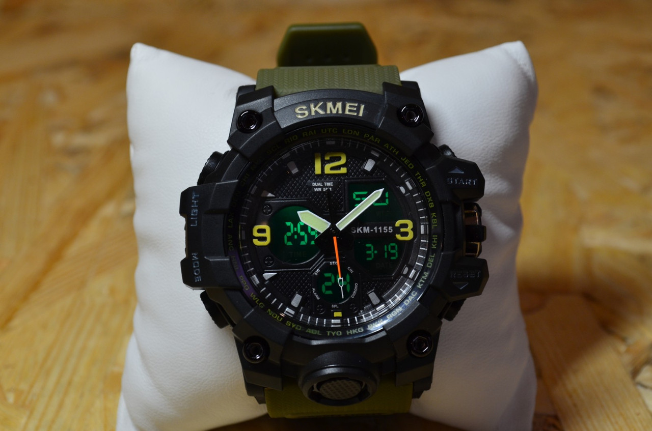 Skmei 1155 B hamlet зелений чоловічий спортивний годинник (ID ...
