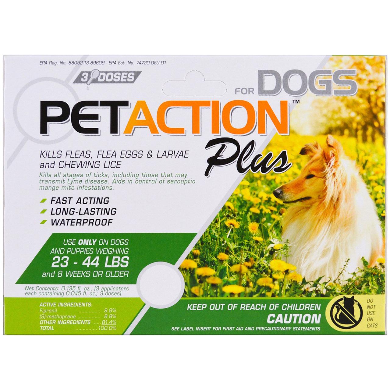 Pet Action Plus, For Medium Dogs, 3 Doses- 0.045 fl oz (ID#603150076 ...