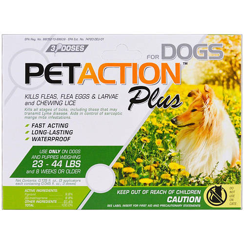 Pet Action Plus, For Medium Dogs, 3 Doses- 0.045 fl oz (ID#603150076 ...