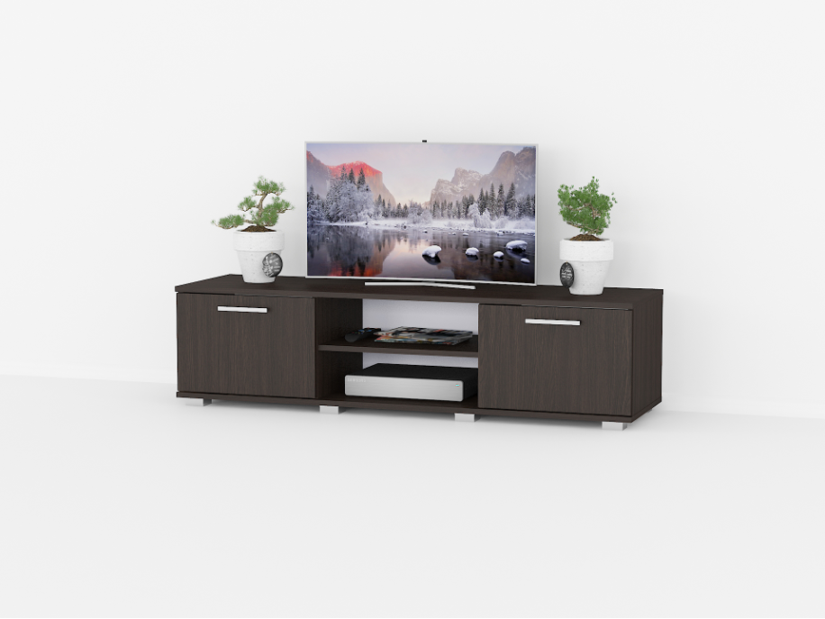 Купить Стильная тумба под Телевизор с 2 полками и отделениями, в ...