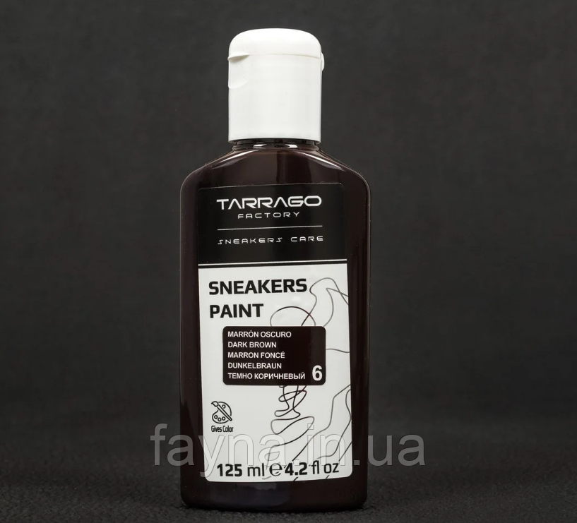 Краска для кроссовок Tarrago Sneakers Paint 125 мл Темно-коричневый (ID ...