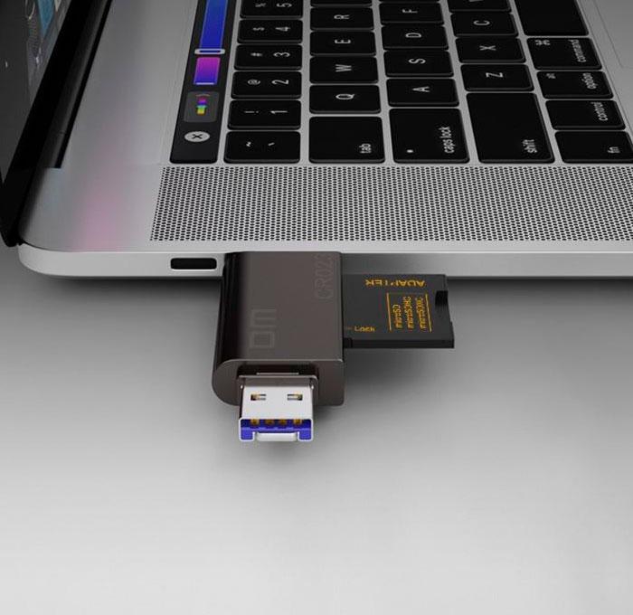 Картрідер Usb Type C перехідник мікро СД на ЮСБ Lightning для